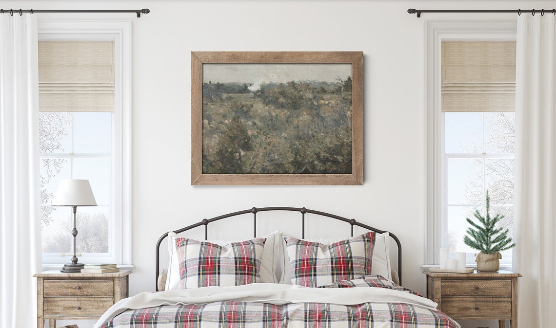 Printable Rustic Country Landscape Print | Wild West Art | Country ...