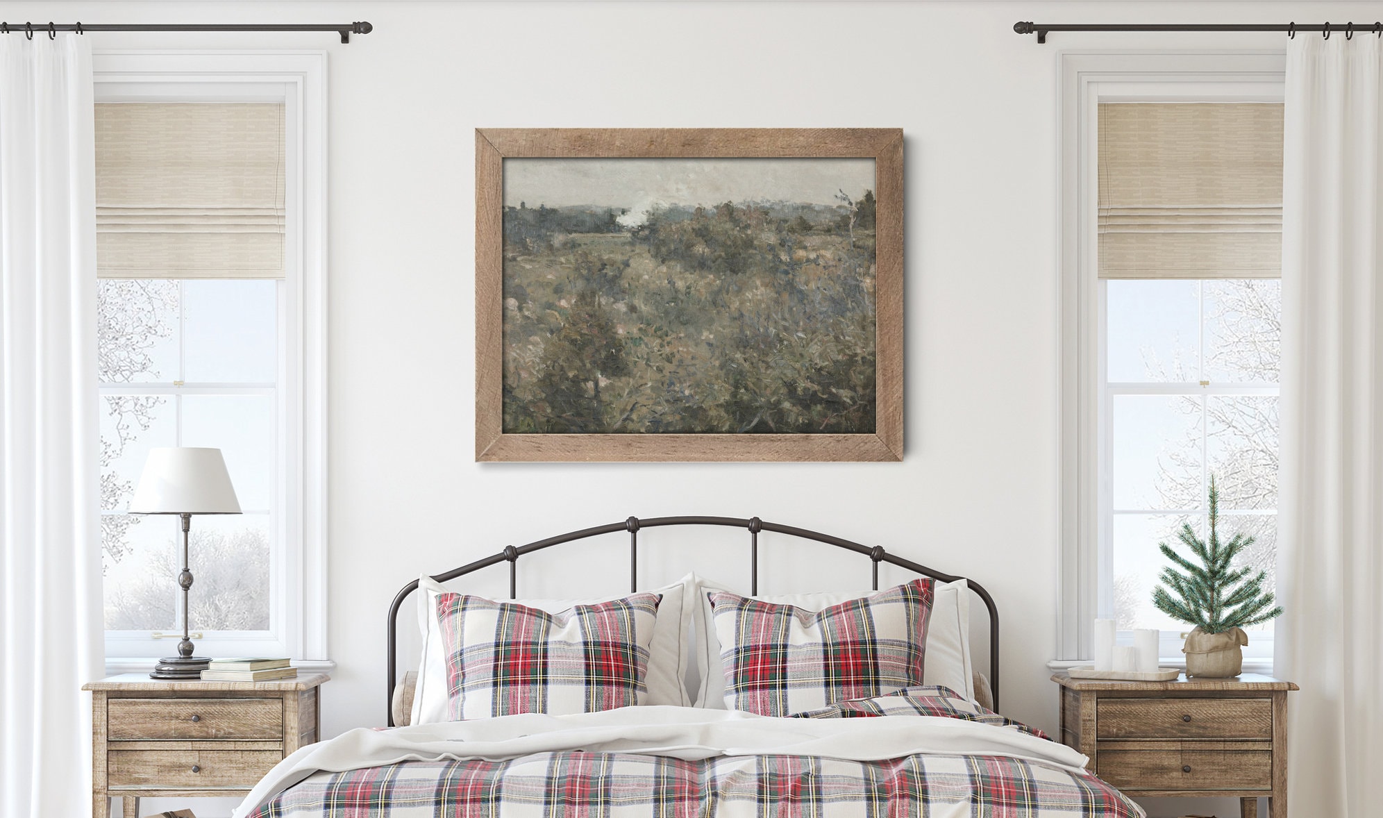 Printable Rustic Country Landscape Print | Wild West Art | Country ...