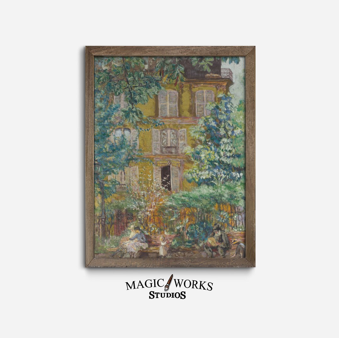 Victorian House Print - Printable Digital Download, Vintage Wall Art ...