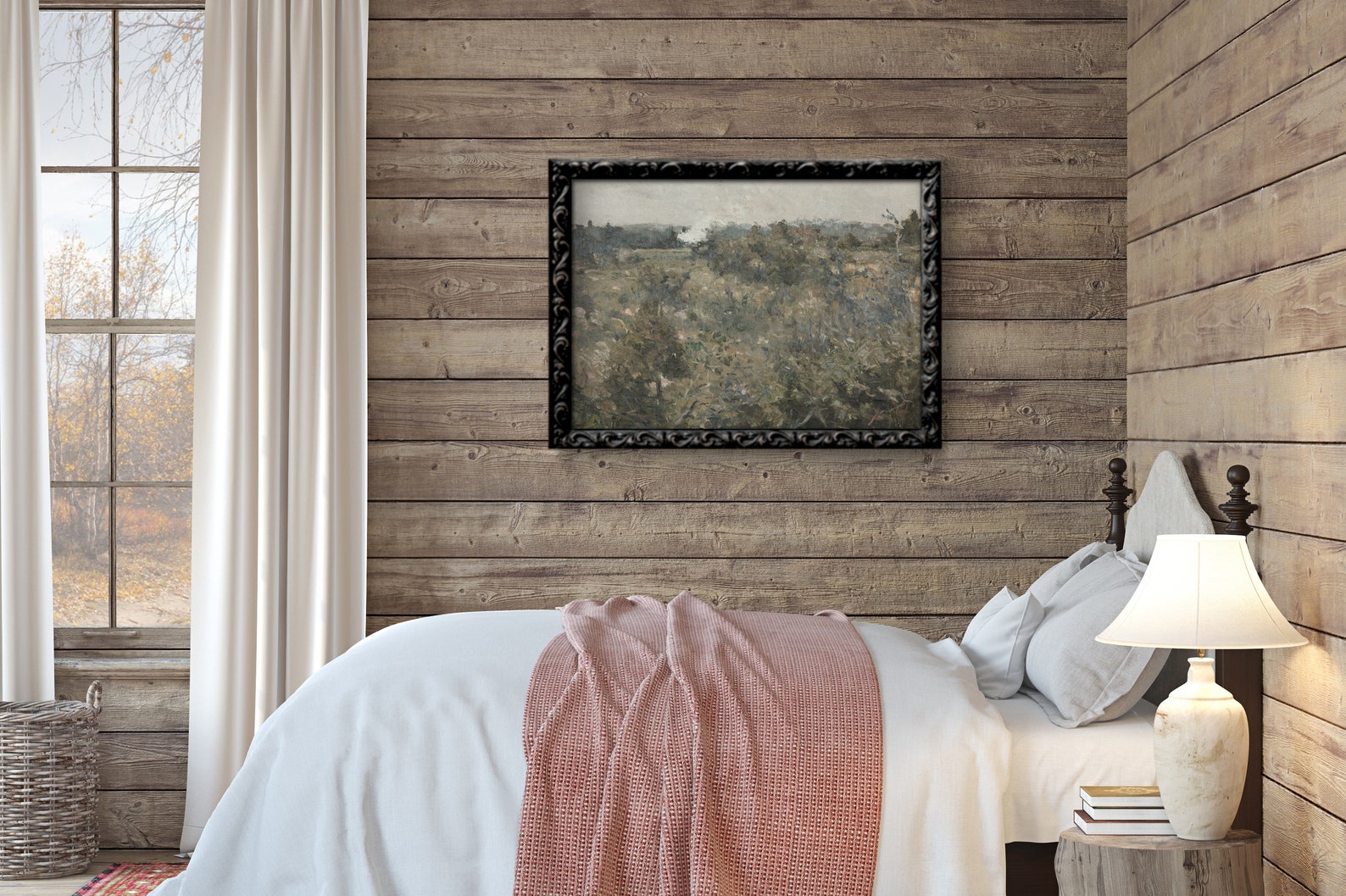 Printable Rustic Country Landscape Print | Wild West Art | Country ...