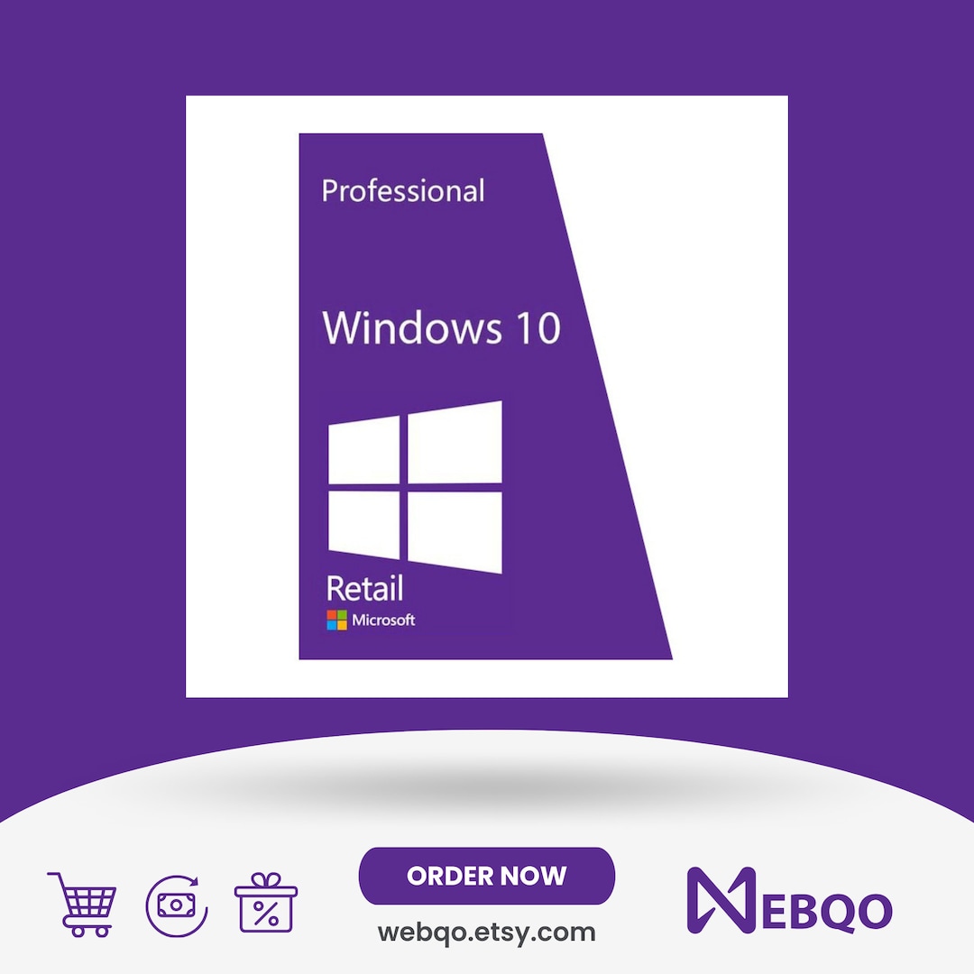 Windows 10 Pro Retail Key for 1 PC lifetime License - Etsy UK