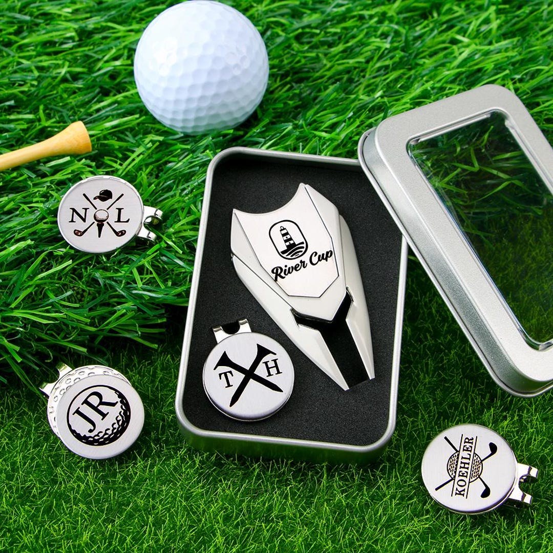 Custom Golf Ball Marker Divot Tool Set Personalized Wedding Gift for ...