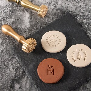 Personalized Ceramic Stamps, Polymer Clay Stamp, Custom 12 Mm Thick ...