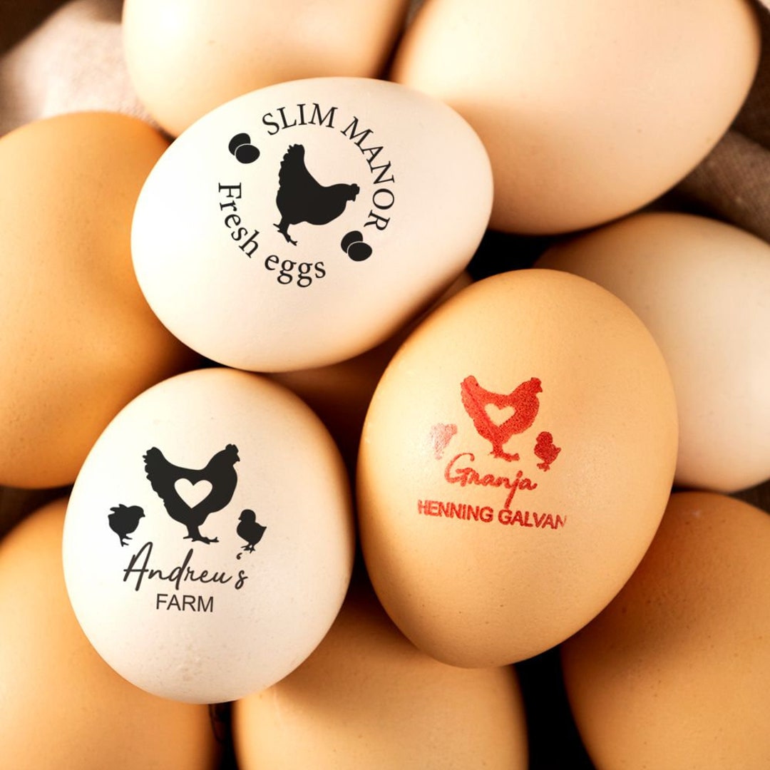 Custom Egg Stamps Mini Egg Stamp Homesteading Farm Stamp Egg Stamper ...