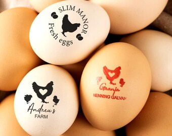Choose 2 Egg Stamps Mini Egg Stamp Homesteading Farm Stamp Egg Marking ...