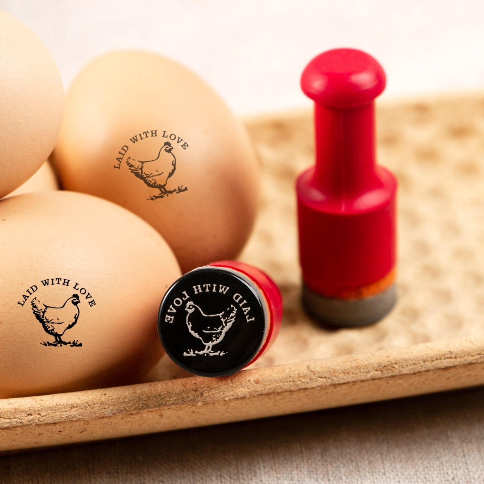 CUSTOM Egg Stamp With Initials - Mini Stamper for Eggs - Farm Stand ...
