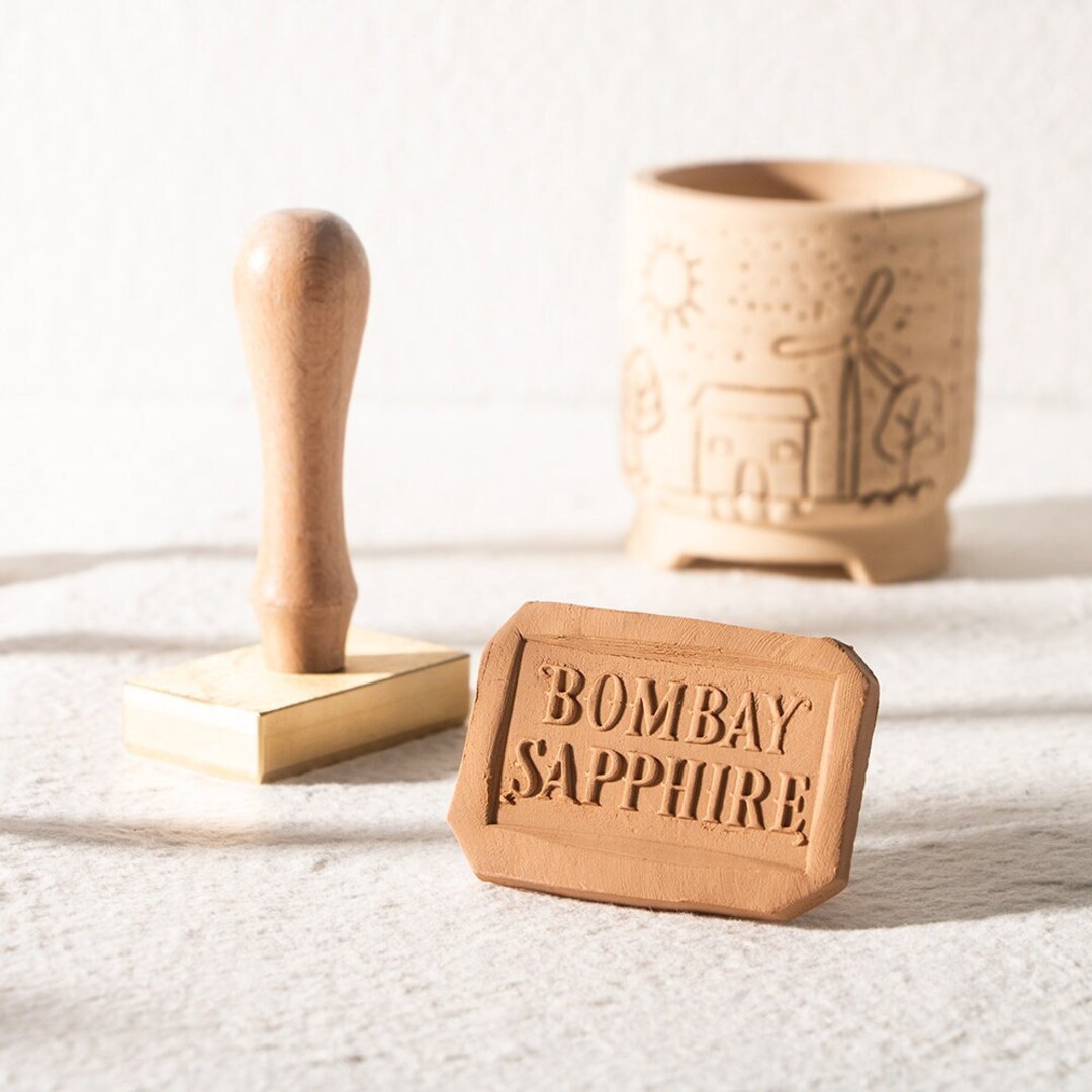 Clay Signature Custom, Custom Pottery Stamp, Brass Stamp for Pottery ...