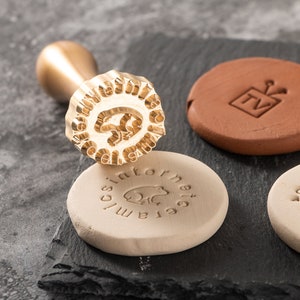 Personalized Ceramic Stamps, Polymer Clay Stamp, Custom 12 Mm Thick ...