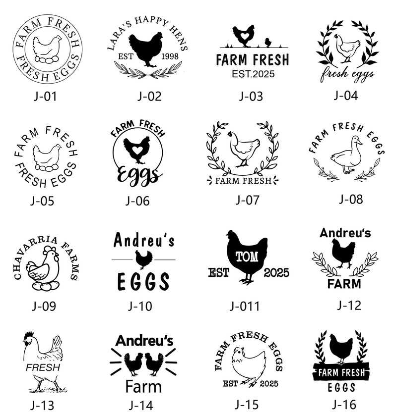 CUSTOM Mini Egg Stamp - Mini Stamper for Eggs - Backyard Chickens ...