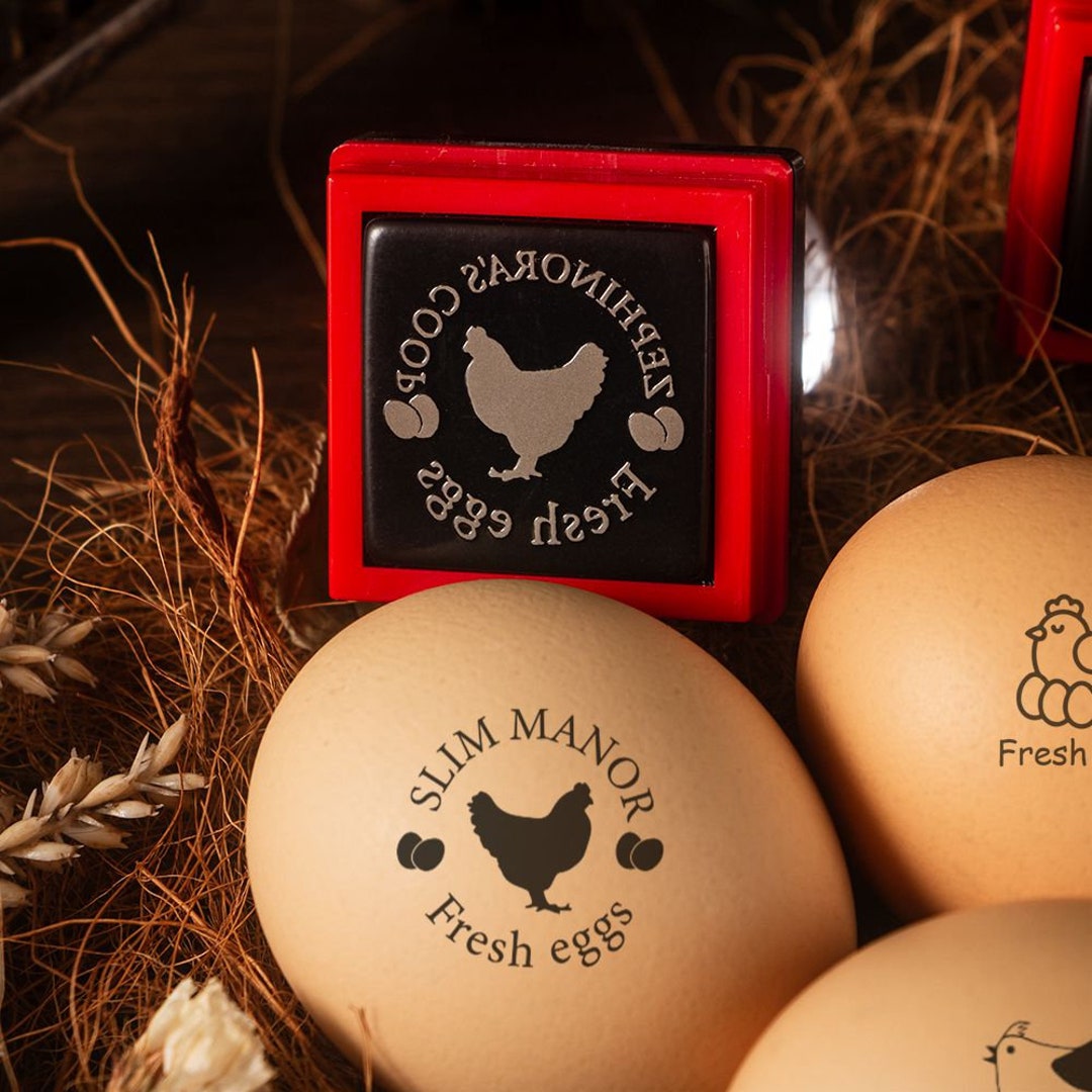 Custom Egg Stamp Egg Stamp Custom Egg Carton Stamp Fresh Egg Stamp ...