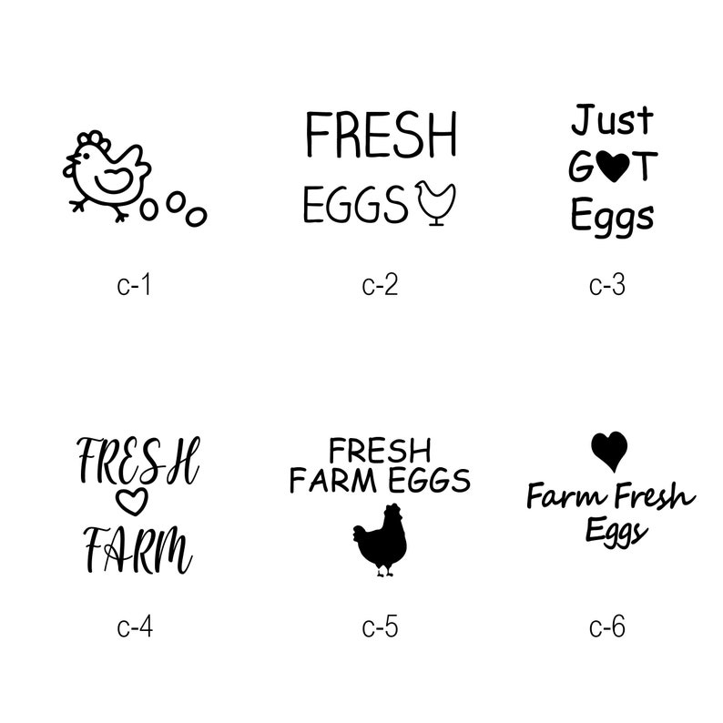 CUSTOM Name Chicken Egg Ink Stamp Personalized Inking Hand Stamp Mini ...