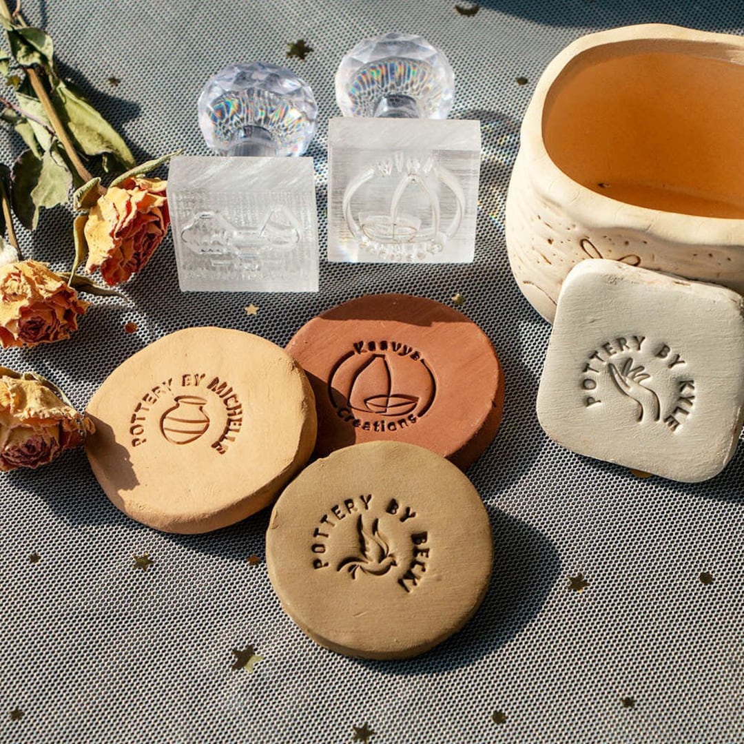 Personalized Clay Stamp Custom Pottery Stamp Pottery Signature Stamp ...