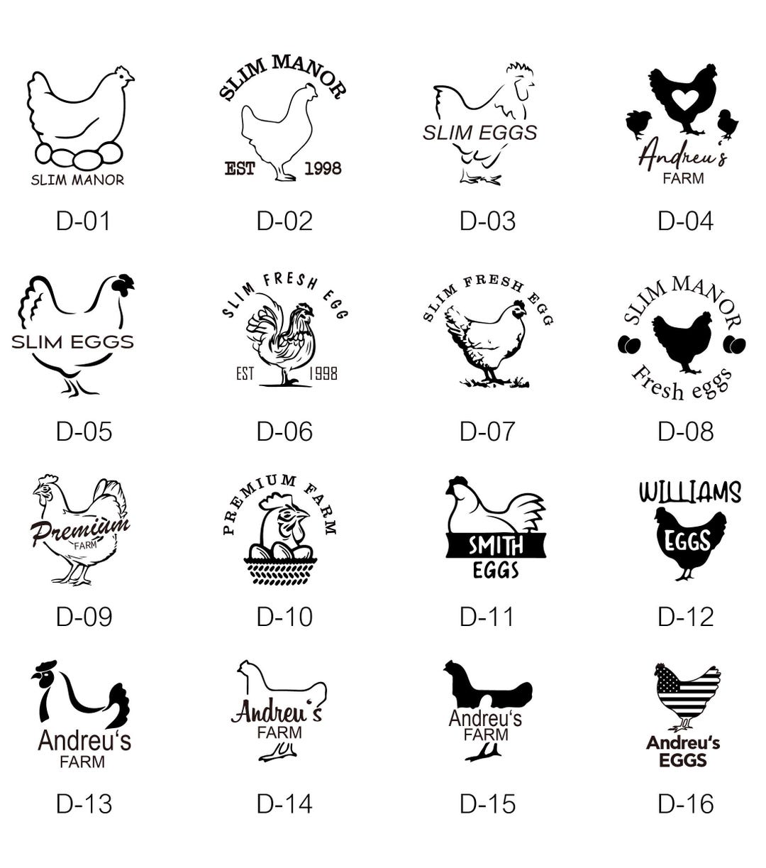 Custom Egg Stamp Egg Stamp Custom Egg Carton Stamp Fresh Egg Stamp ...