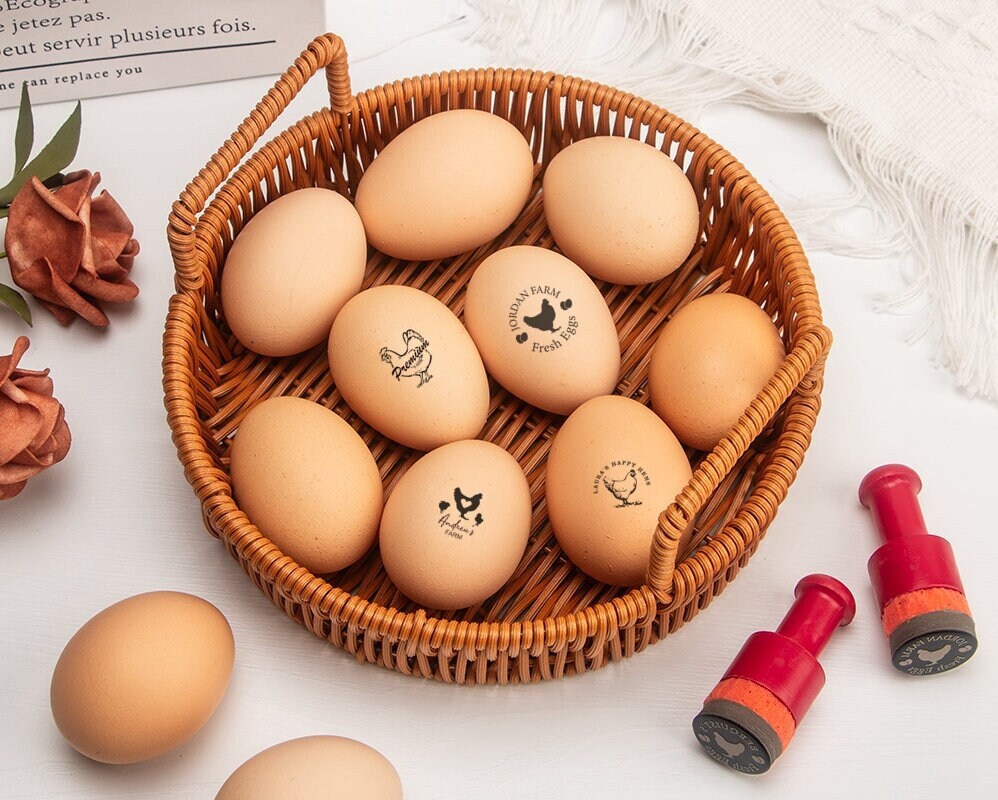 Custom Egg Stamp Personalized Rubber Egg Stamp Butt Nugget Egg Stamp ...