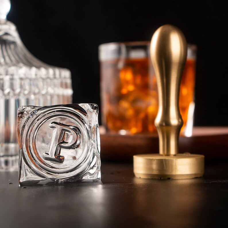 Custom Ice Cube Stamp for Bar, Personalized Ice Stamp, Whiskey Ice ...