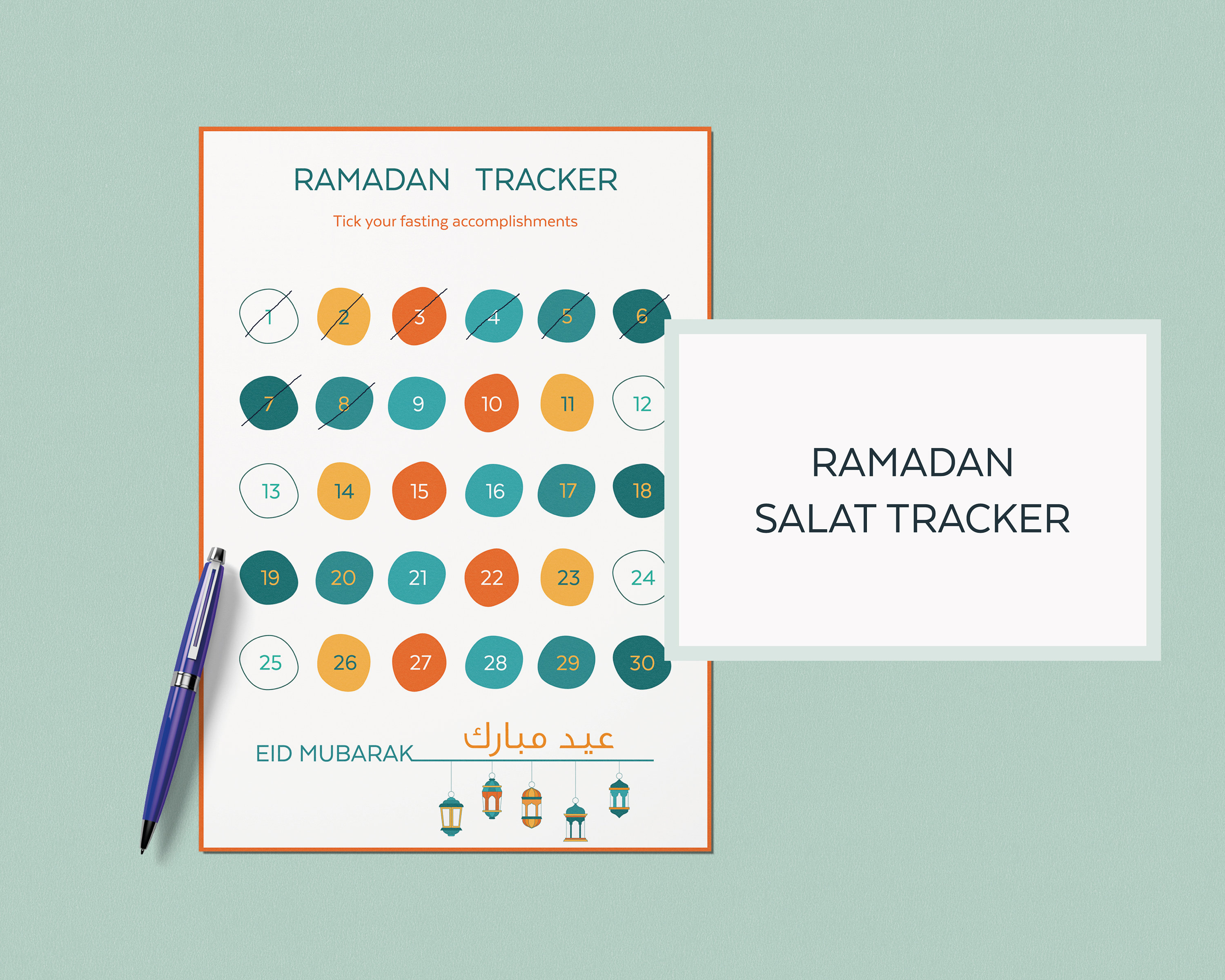 Salah Tracker, Tracker for Kids, Ramadan, Holy Month of Ramadan, 5 ...