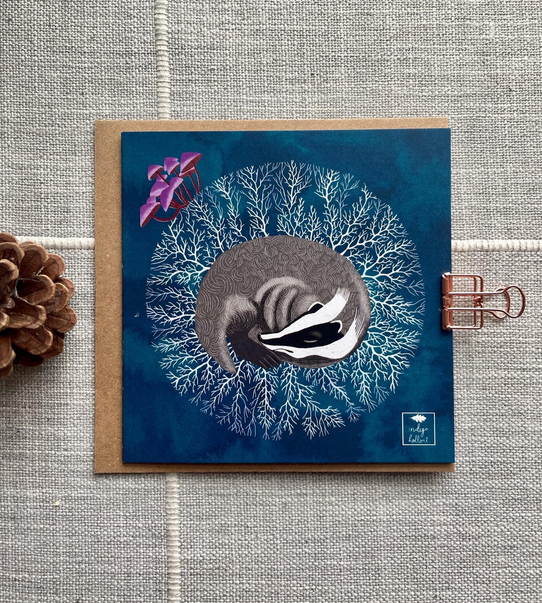 Mushroom Mycelia Badger Set | Greeting Card for Any Occasion - Etsy