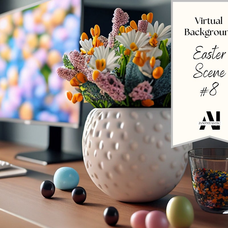 Microsoft Teams Background Easter - Etsy