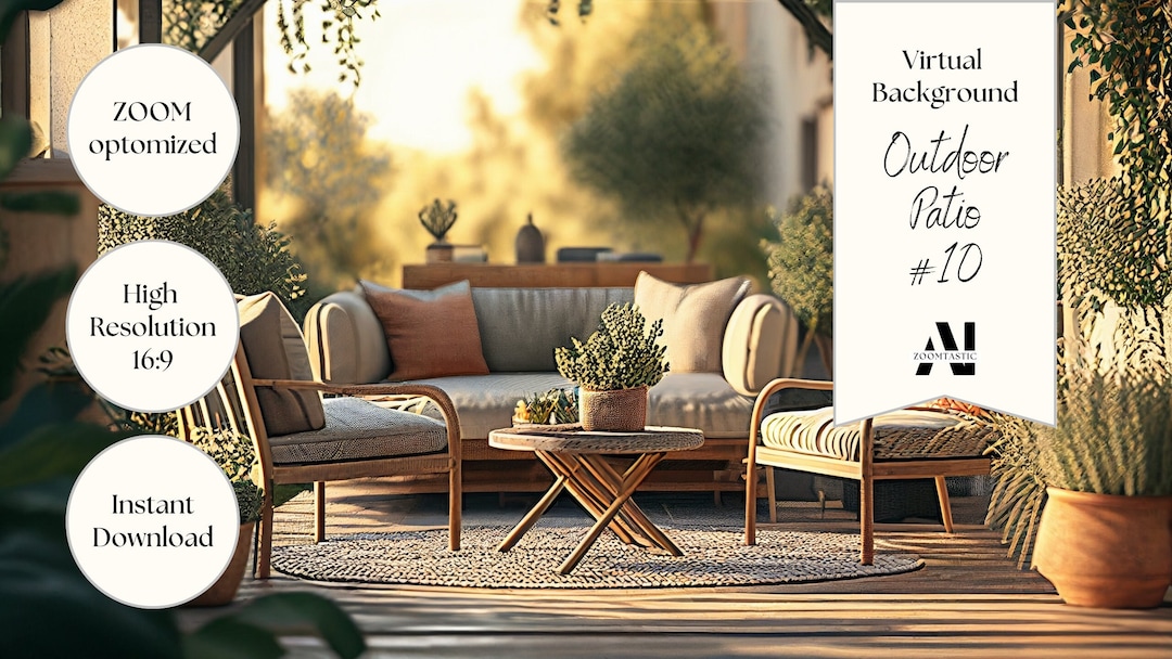 Zoom Background Outdoor Patio #10| Zoom Office Background | Zoom Home ...