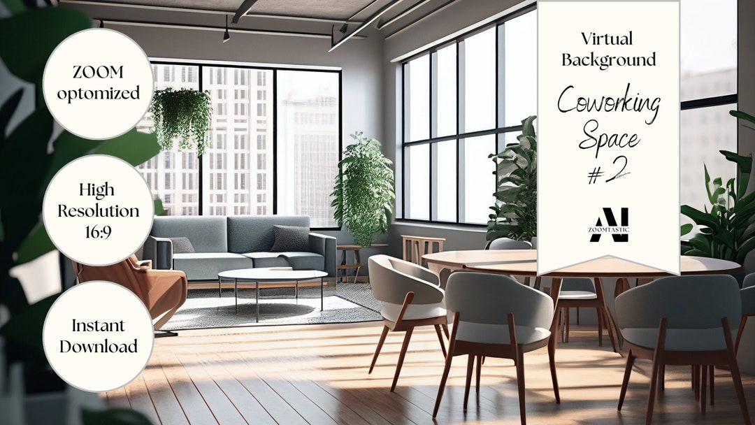 Zoom Background Coworking Space #2| Zoom Office Background | Zoom Home ...