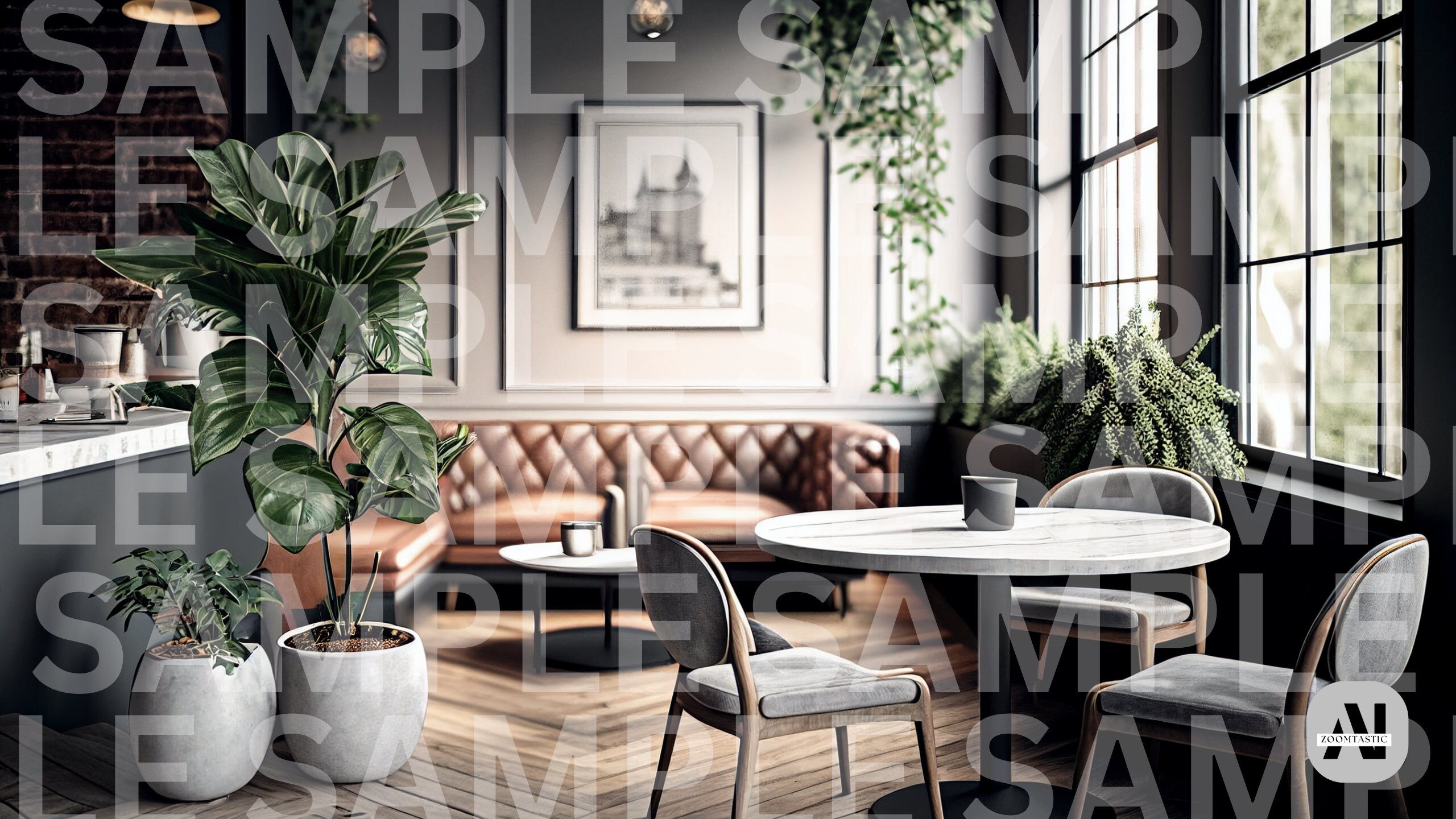 Zoom Background "classic" Pack of 4| Virtual Background | Overlay for ...