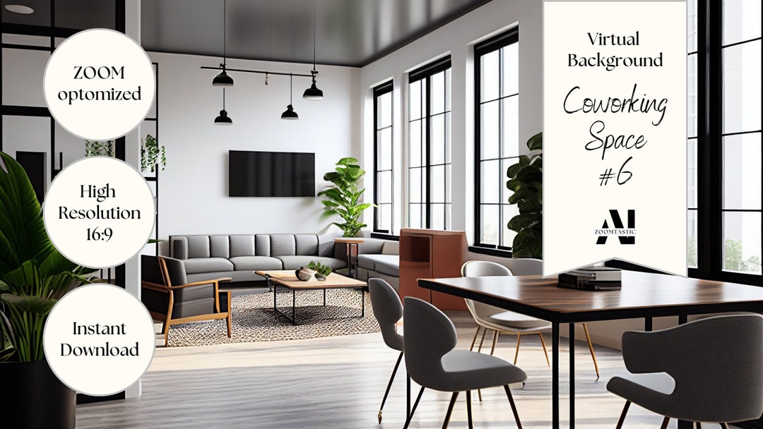 Zoom Background Coworking Space #6| Zoom Office Background | Zoom Home ...