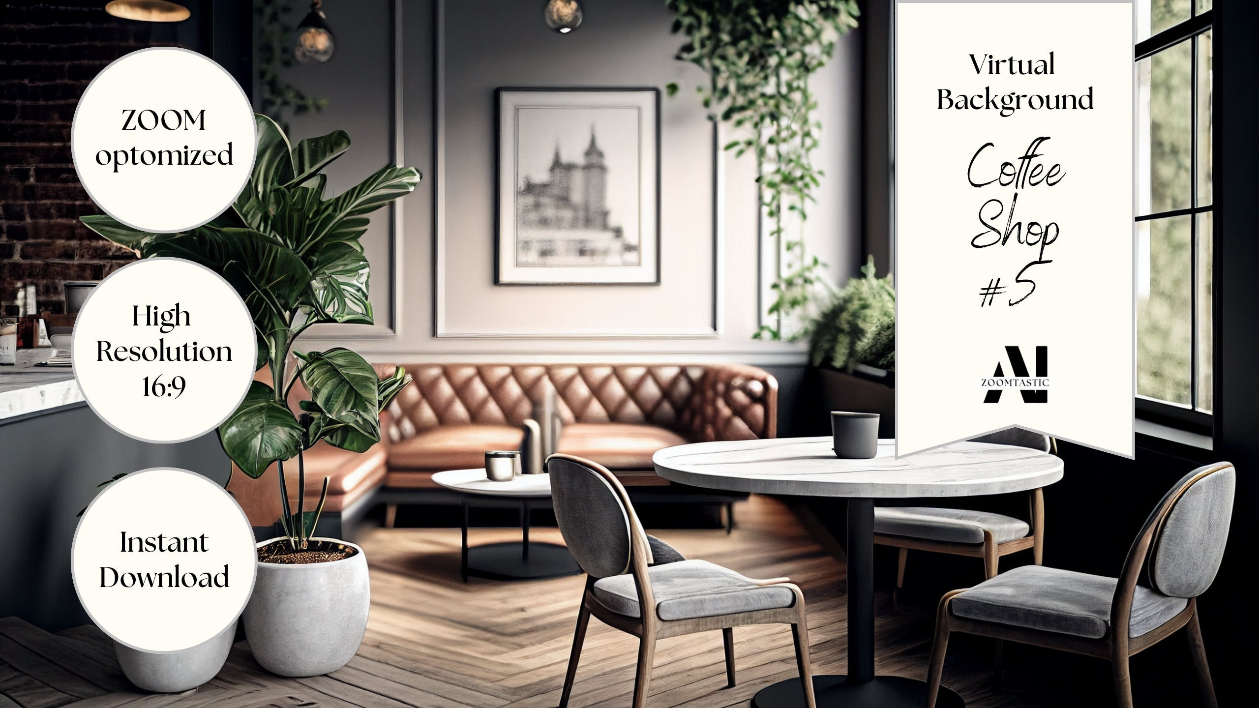 Zoom Background Coffee Shop #5| Zoom Office Background | Zoom Home ...