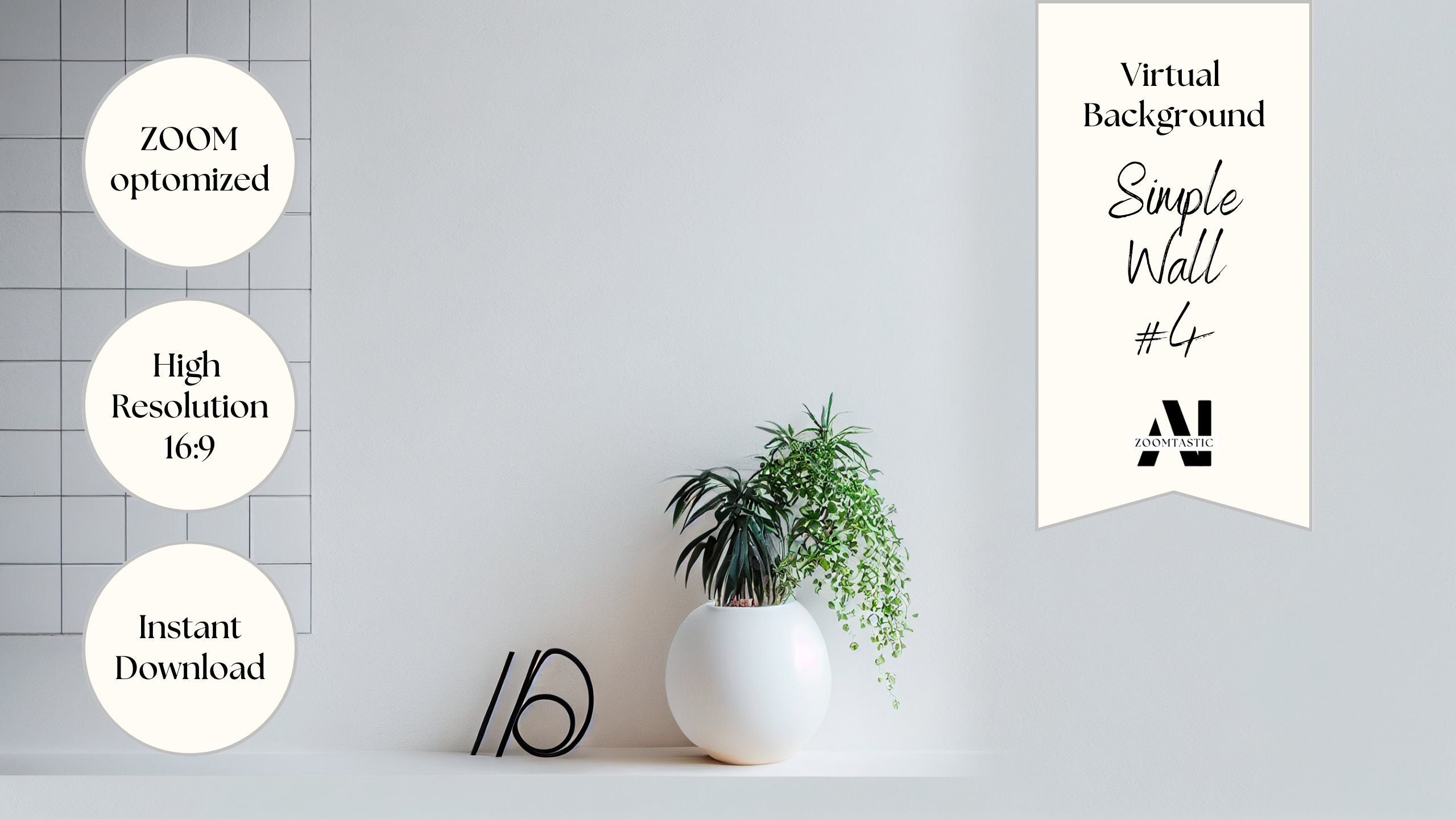 Simple Wall Zoom Background #4 | Backdrop for Video Call | Zoom Home ...