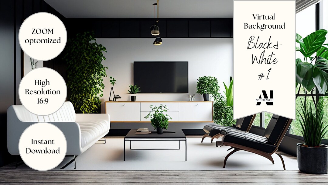 Zoom Background Black&white #1| Zoom Office Background | Zoom Home ...