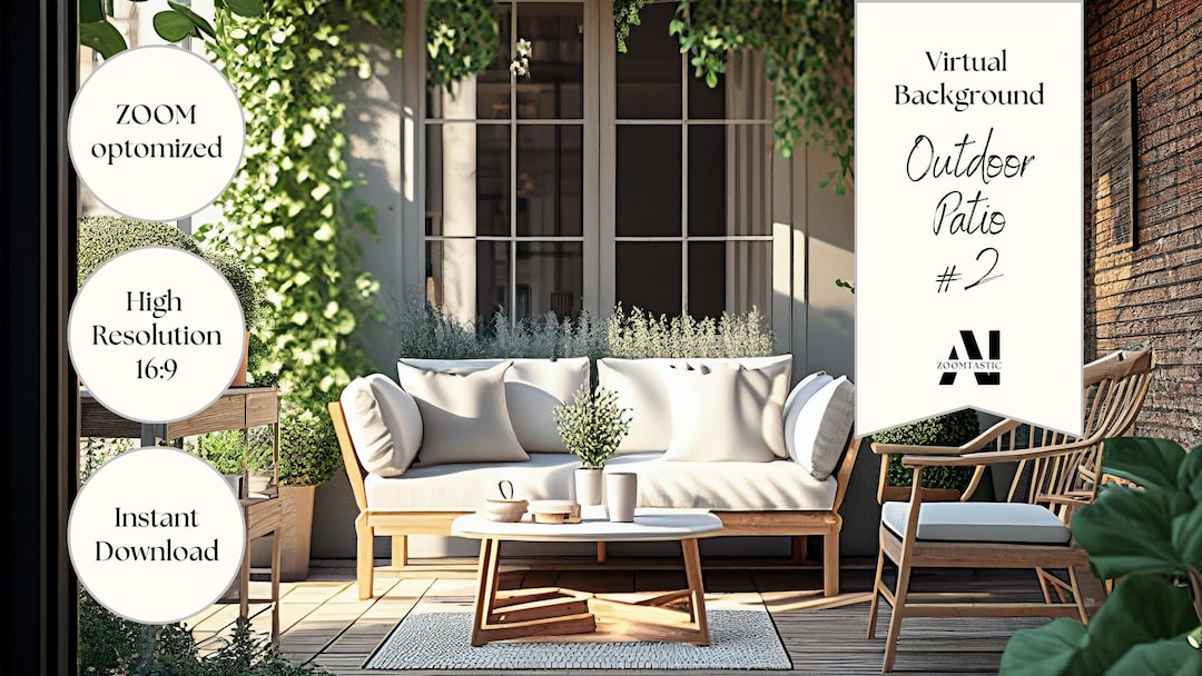 Zoom Background Outdoor Patio 2 Zoom Office Background Zoom Home Office ...