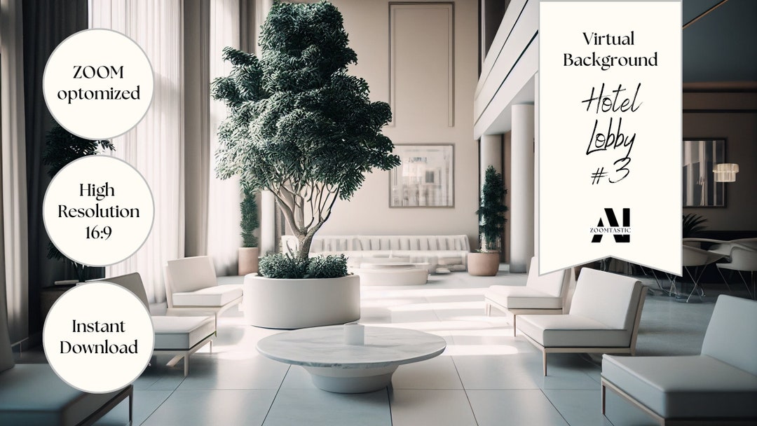 Zoom Background Hotel Lobby #3 | Zoom Hotel Background | Zoom Home ...