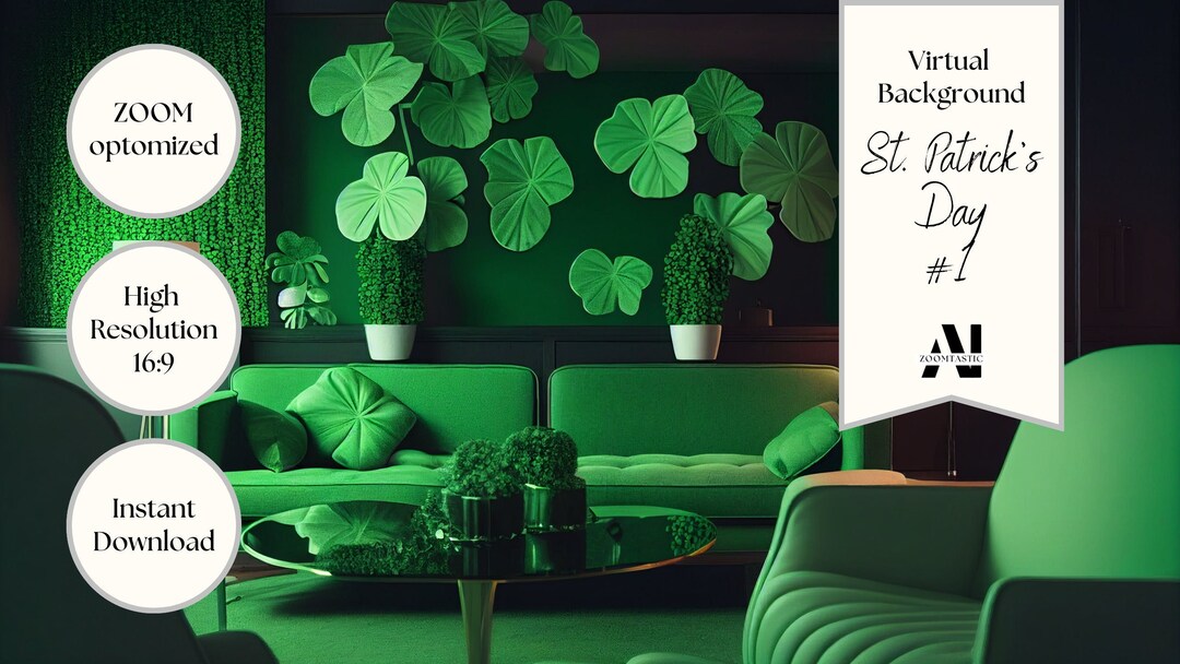 Zoom Background St. Patrick’s Day #1| Virtual Background | Zoom Home ...