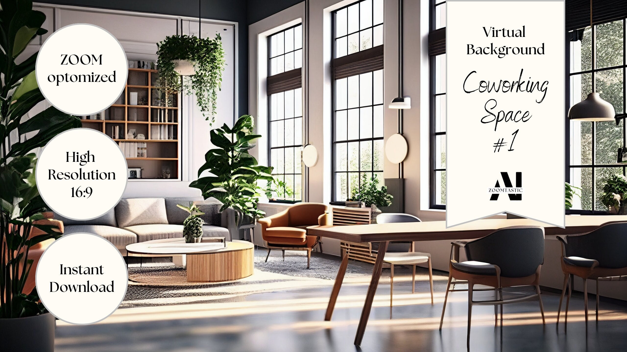 Zoom Background Coworking Space #1| Zoom Office Background | Zoom Home ...