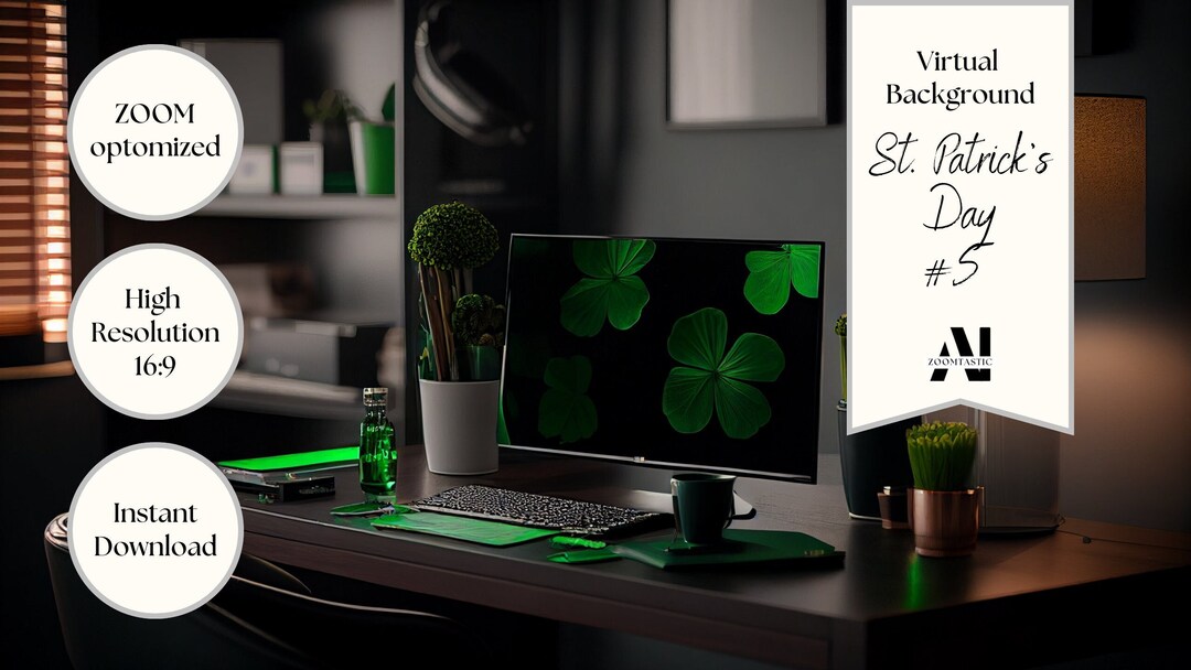 Zoom Background St. Patrick’s Day #5| Virtual Background | Zoom Home ...