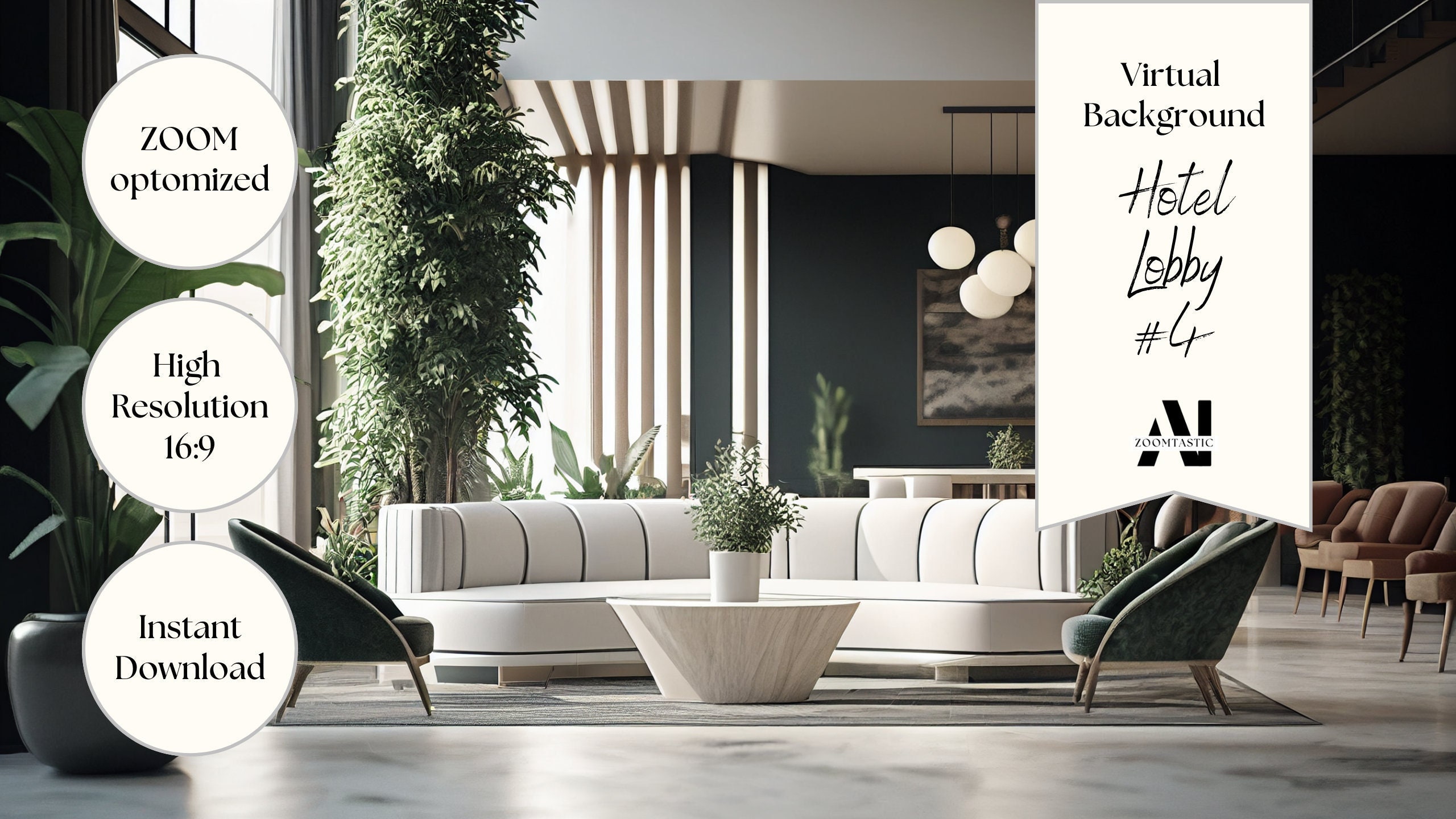 Zoom Background Hotel Lobby #4 Zoom Hotel Background | Zoom Home Office ...