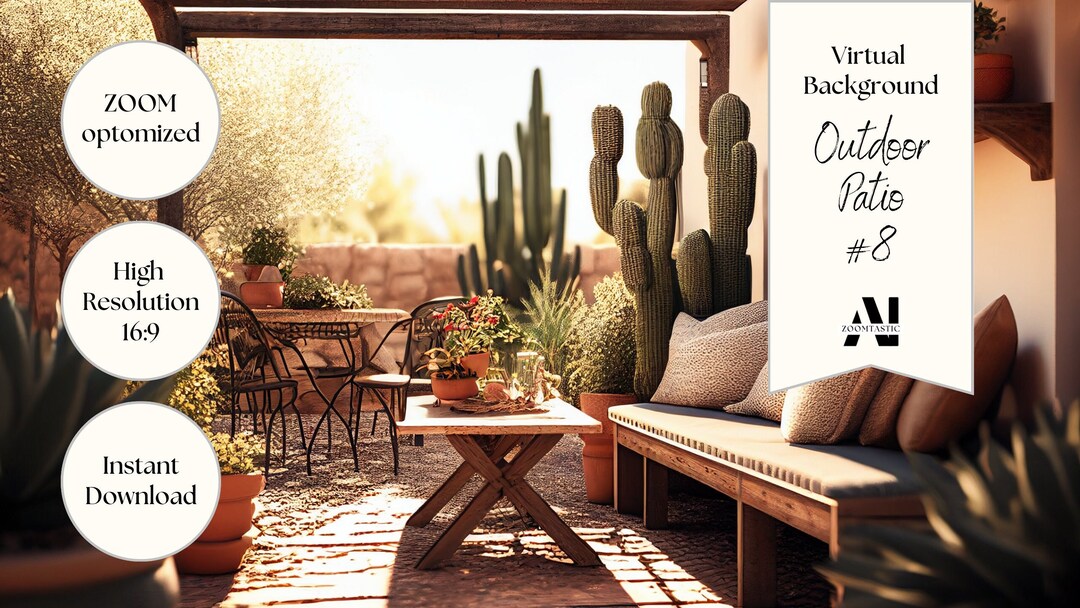 Zoom Background Outdoor Patio #8| Zoom Office Background | Zoom Home ...