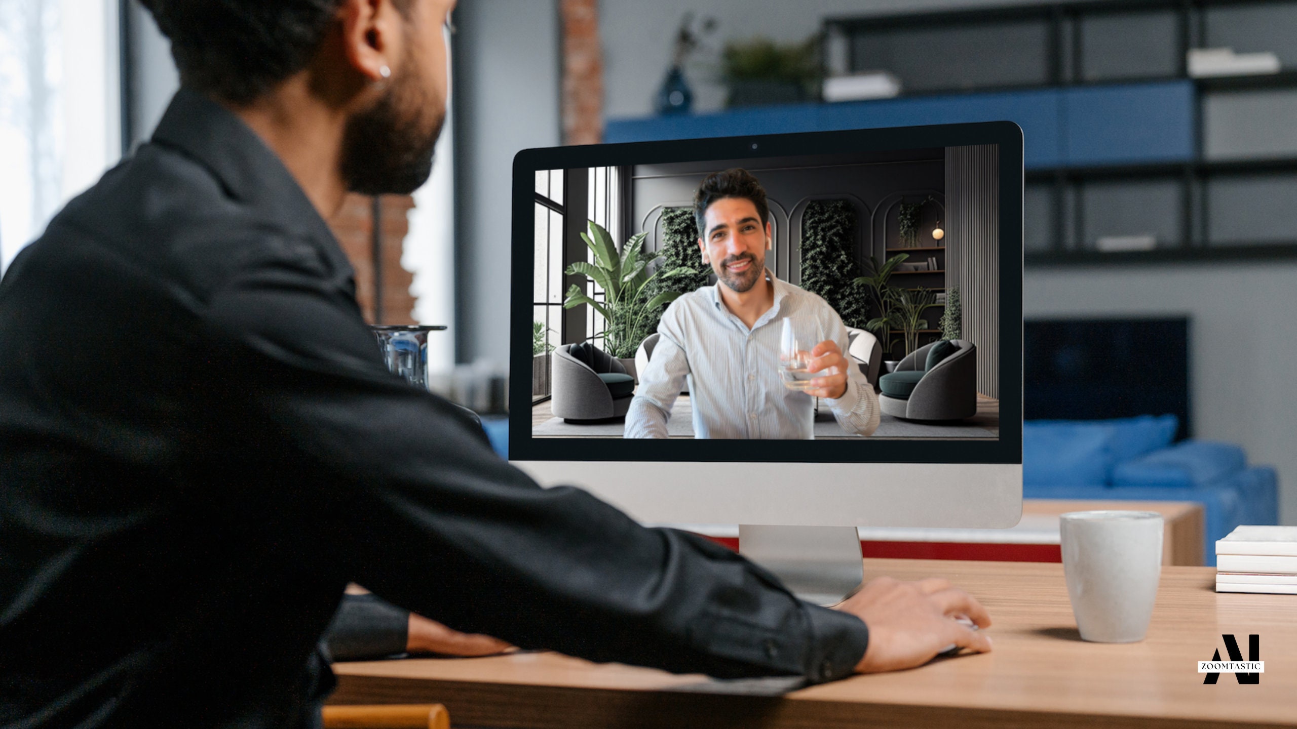 Zoom Background Lounge Area #7| Virtual Background | Overlay for Stream ...