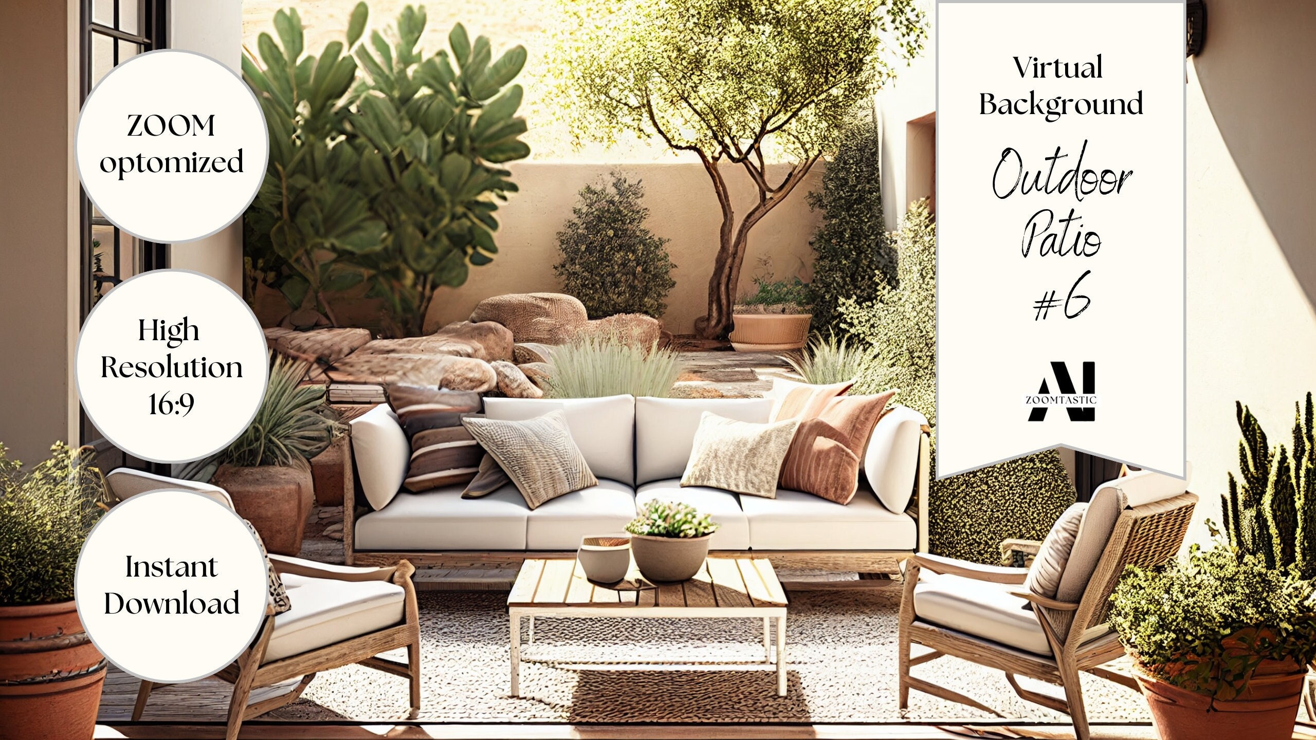 Zoom Background Outdoor Patio #6| Zoom Office Background | Zoom Home ...