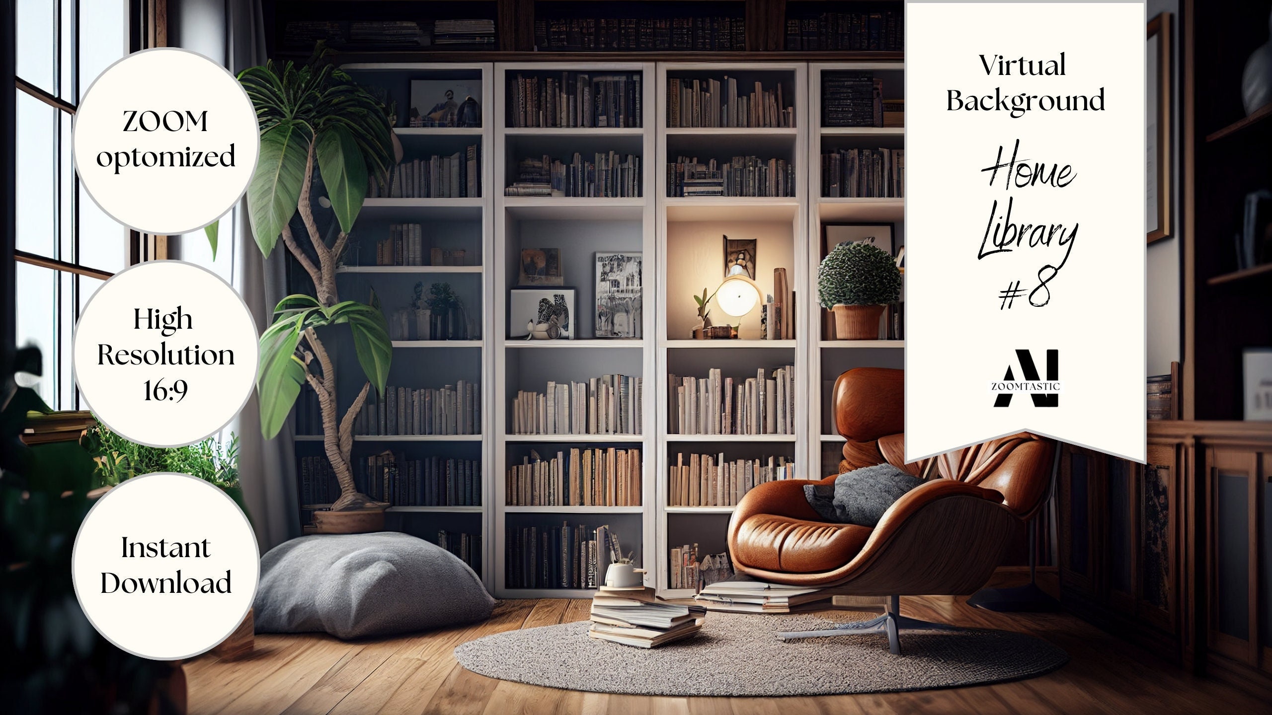 Zoom Background Home Library #8| Zoom Office Background | Zoom Home ...