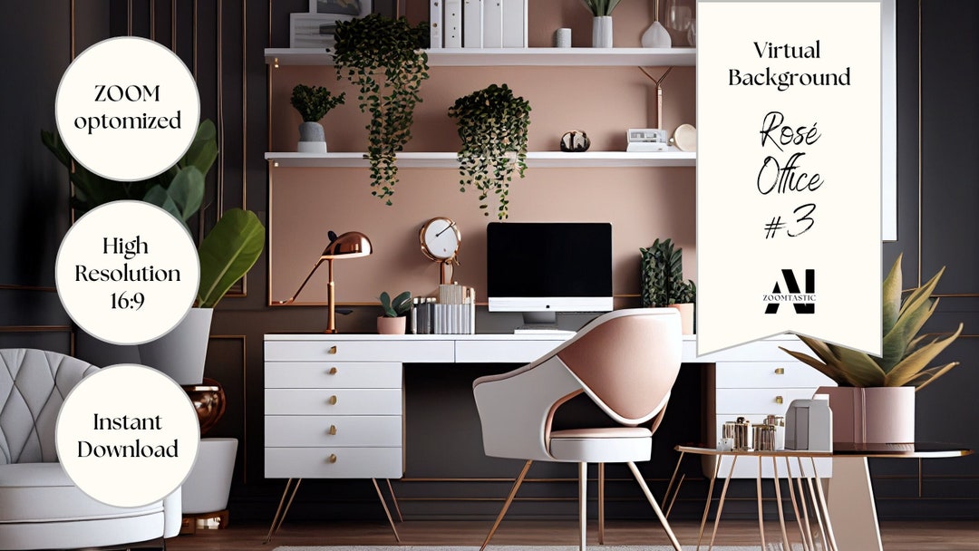 Zoom Background Rose Office #3| Zoom Office Background | Zoom Home ...