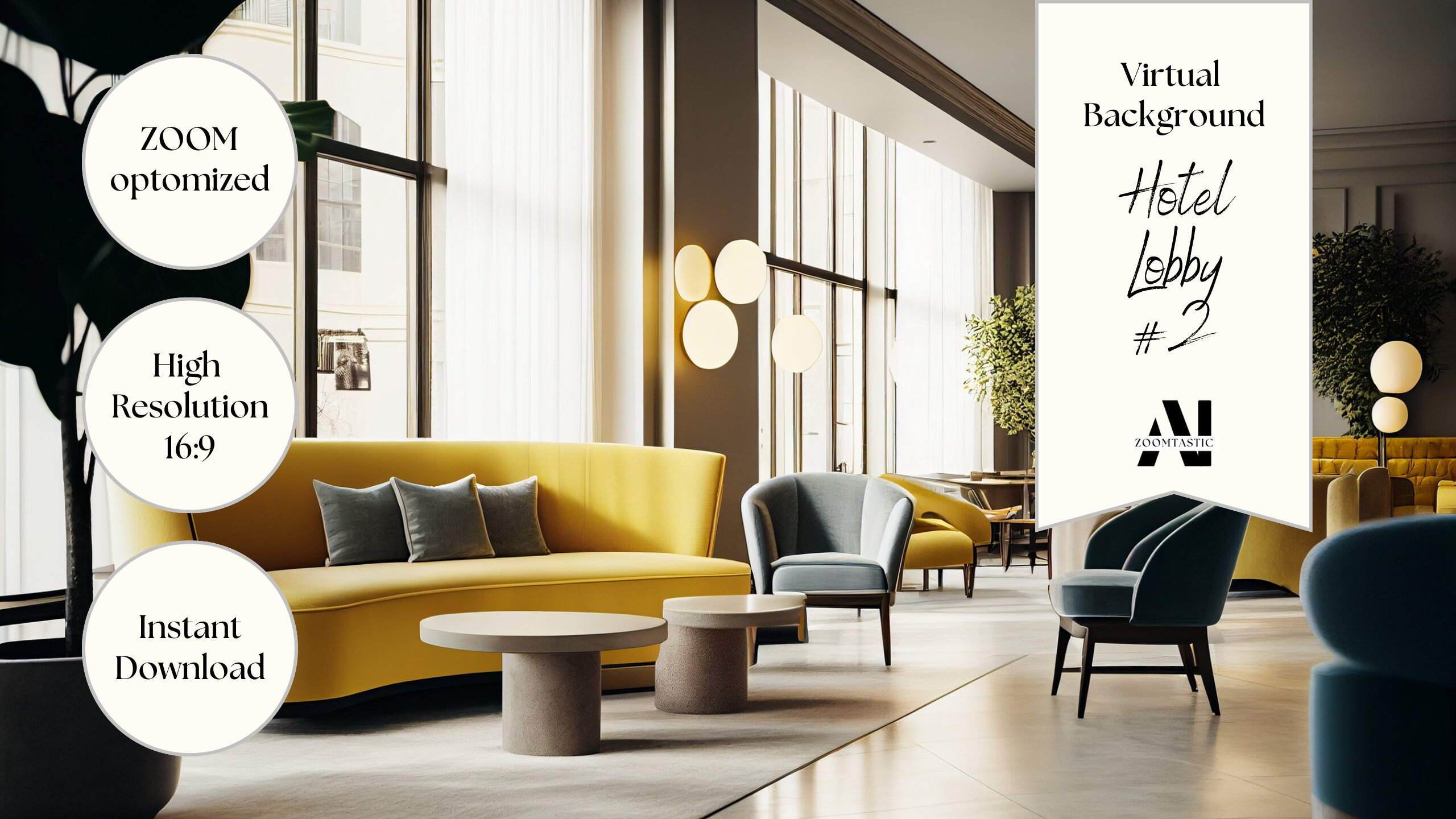 Zoom Background Hotel Lobby #2 | Zoom Hotel Background | Zoom Home ...