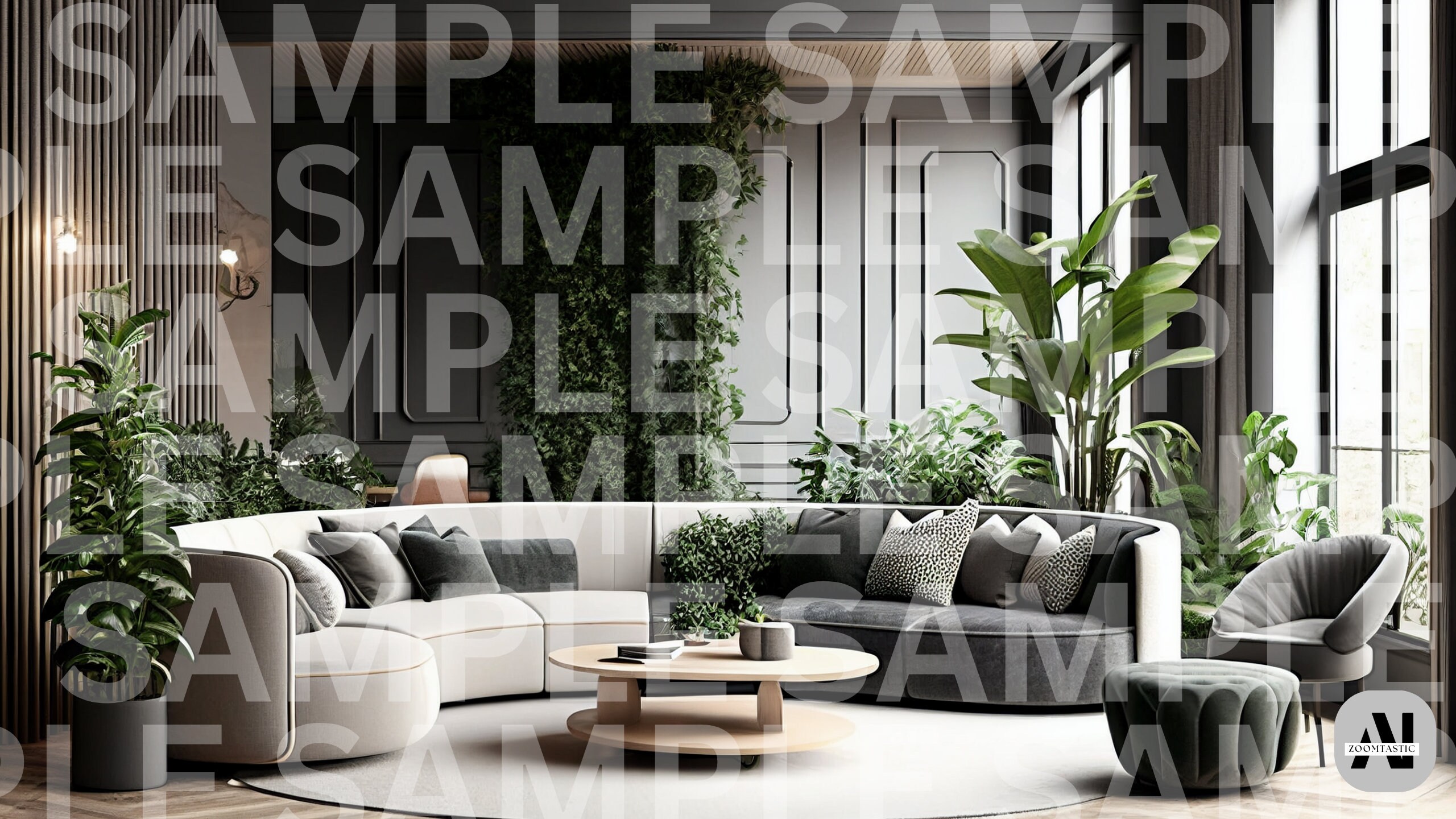 Zoom Background Lounge Area #5| Virtual Background | Overlay for Stream ...