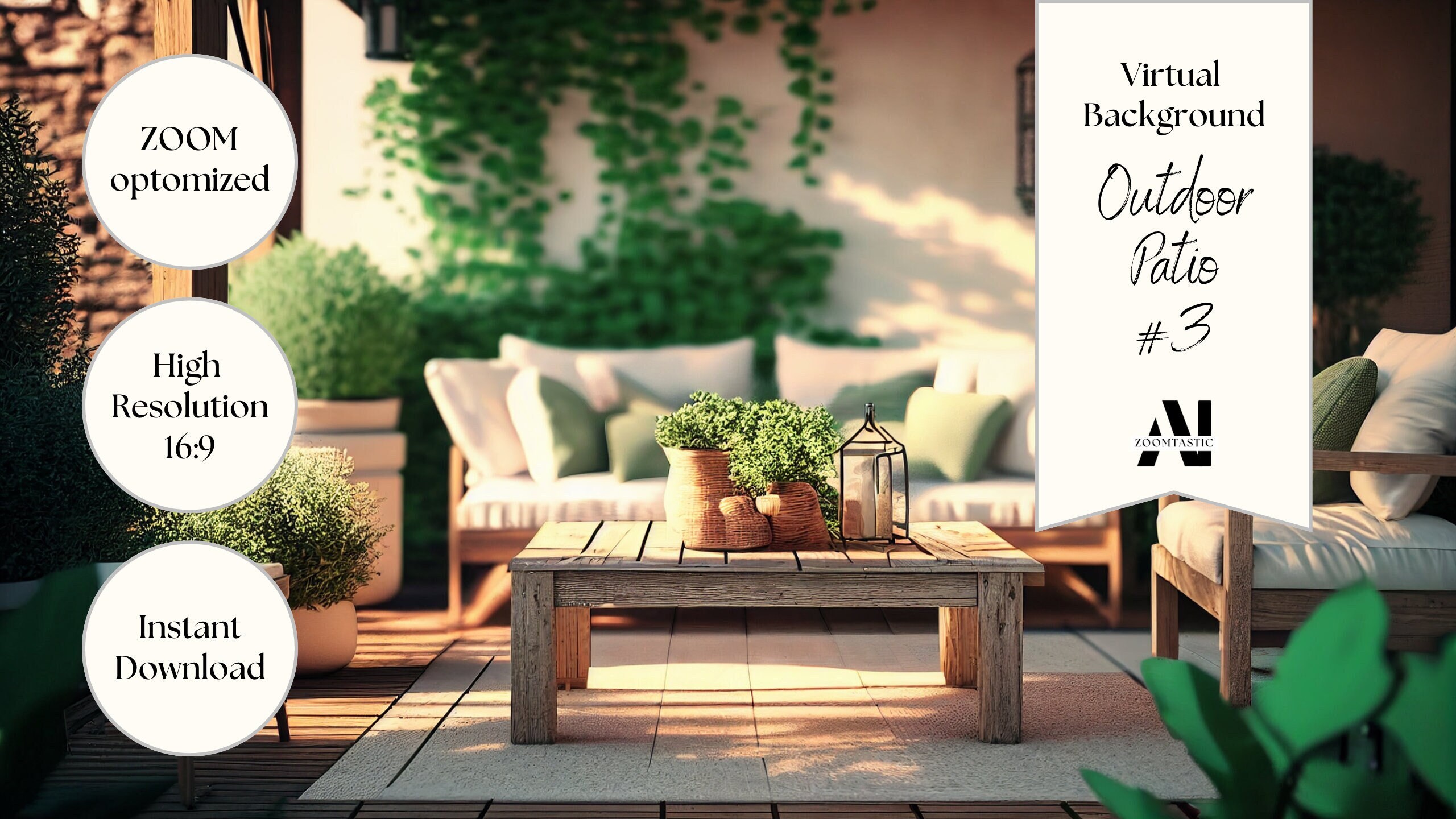 Zoom Background Outdoor Patio #3| Zoom Office Background | Zoom Home ...