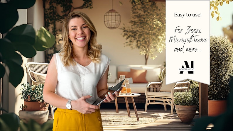 Zoom Background Outdoor Patio #1| Zoom Office Background | Zoom Home ...