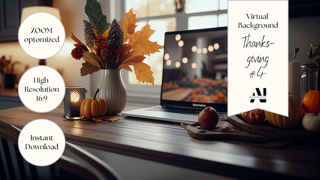 Zoom Background Thanksgiving #4| Zoom Office Background | Zoom Home ...