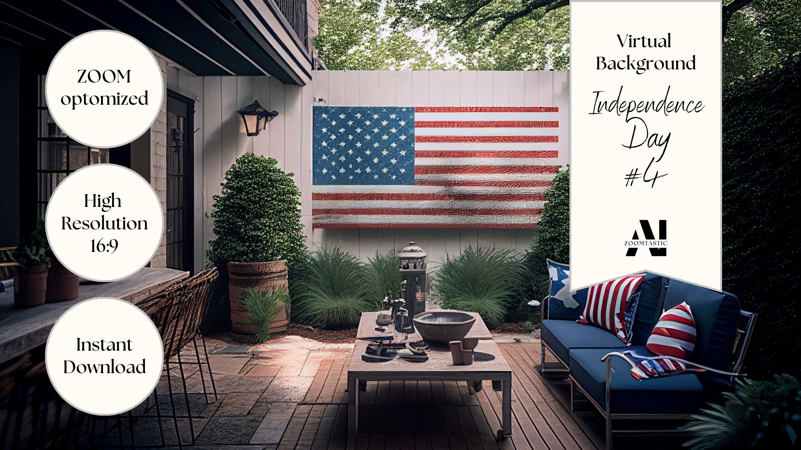 Zoom Background Independence Day #4| Virtual Background | Zoom Home ...