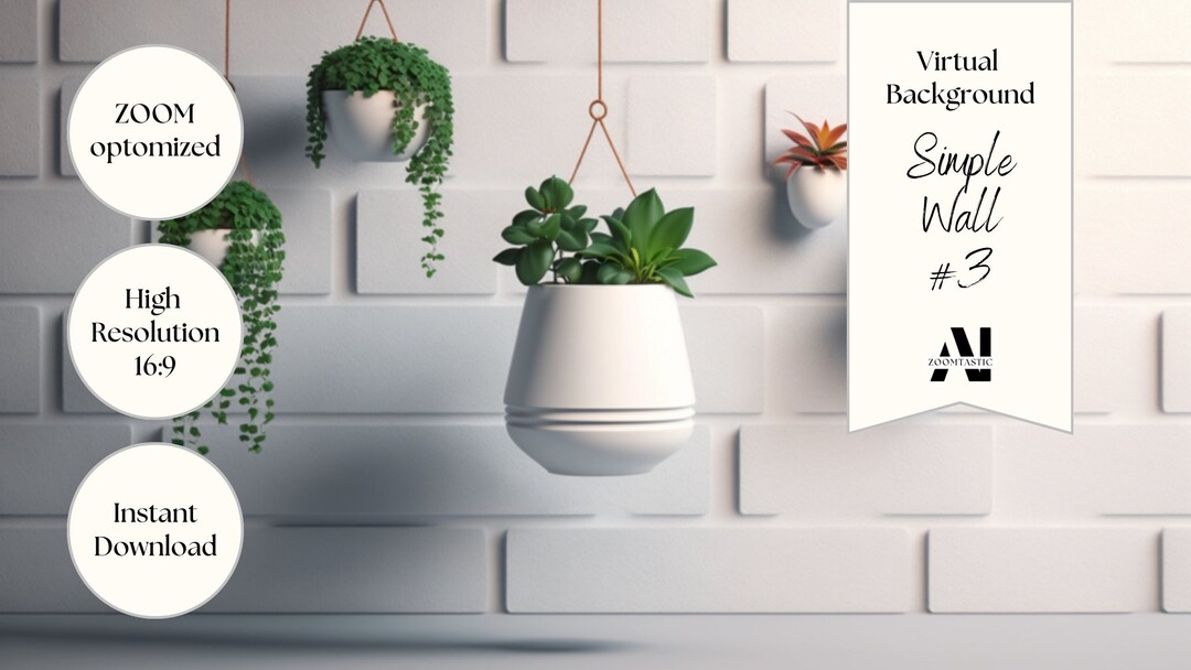 Simple Wall Zoom Background #3 | Backdrop for Video Call | Zoom Home ...