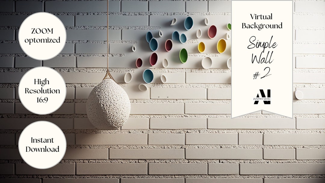 Simple Wall Zoom Background #2 | Backdrop for Video Call | Zoom Home ...