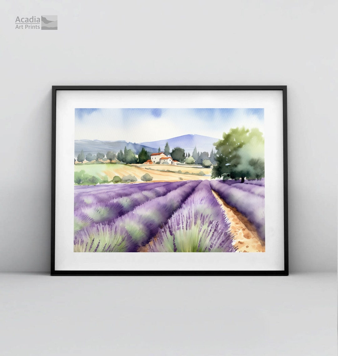 Provence Watercolor Painting Provence Wall Art Printable - Etsy