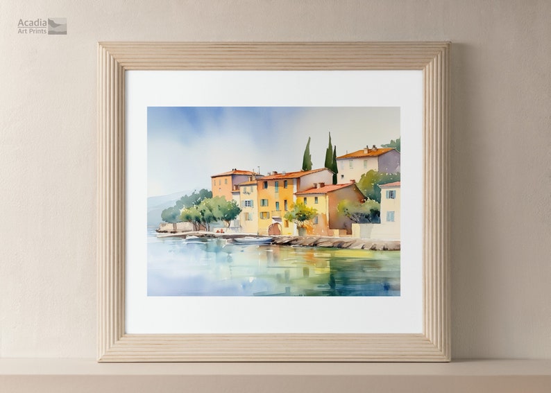 Provence Watercolor Painting Provence Wall Art Printable - Etsy